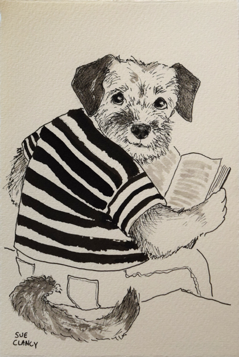 why whimsical dog art – sue clancy – artist