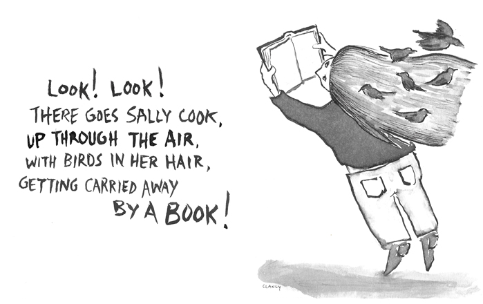 carried away by a book illustrated poem – sue clancy – artist